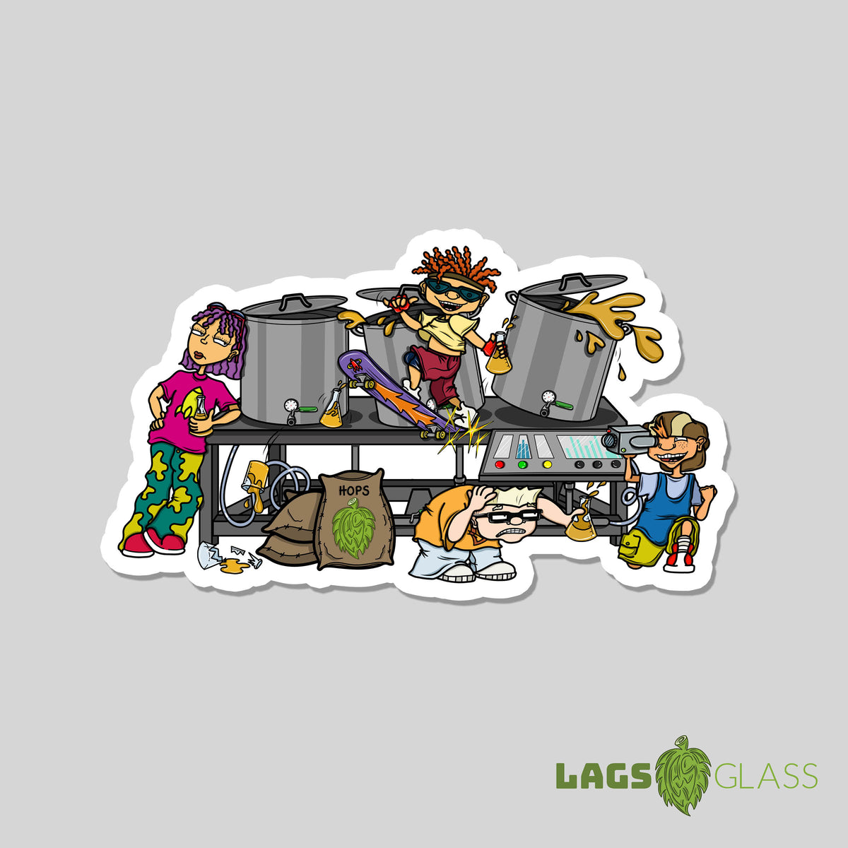 SPLAT! #4 Sticker – LAGS GLASS